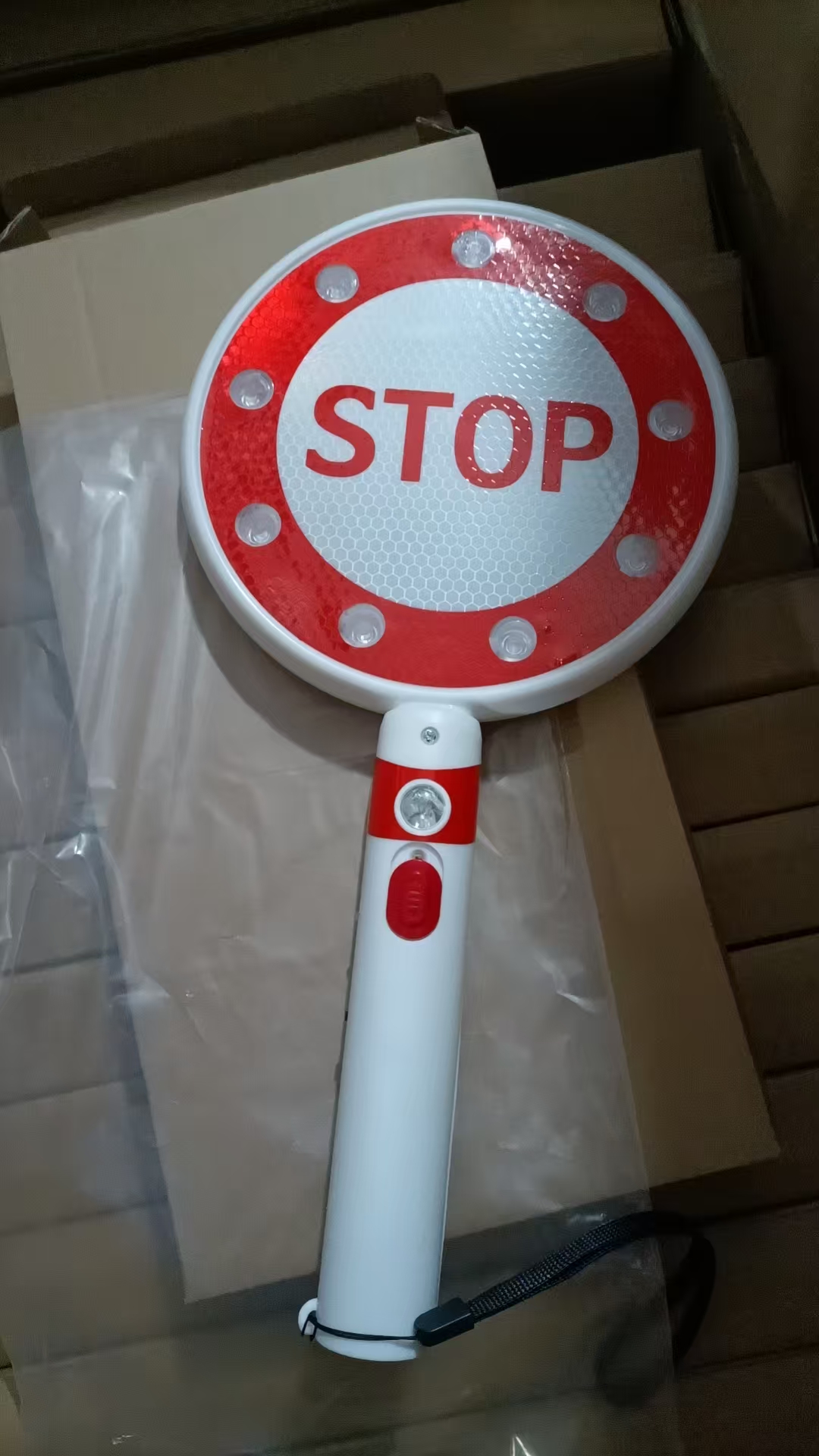 Handheld Led Flashing Stop Light Sign - Sloan Safety Equipment-Traffic ...