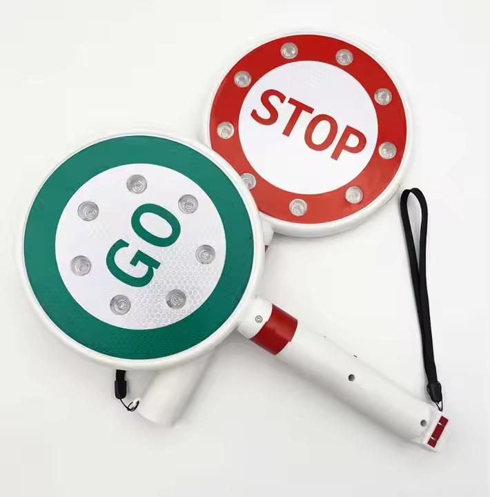 Handheld Led Flashing Stop Light Sign - Sloan Safety Equipment-Traffic ...